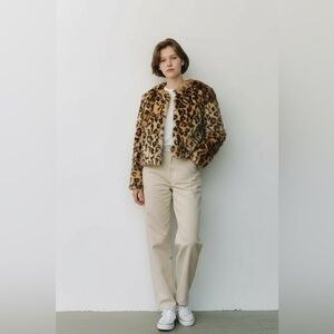 Simone Rocha | Jackets & Coats | Simone Rocha Leopard Print Faux Fur ...